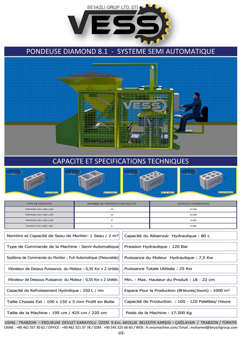 Fabrication de Pavé – Pavé Autobloquant – Prix Machine Pavé – Machine a ...