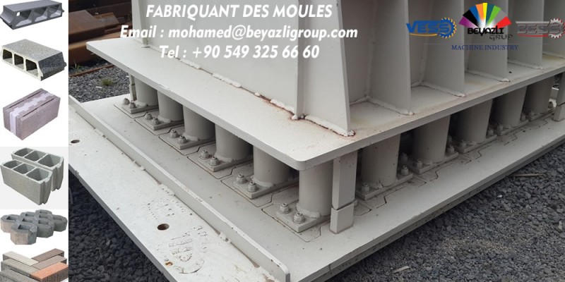 Moule | Moules de Parpaings Briques Pavés Bordures | Machine a Brique ...